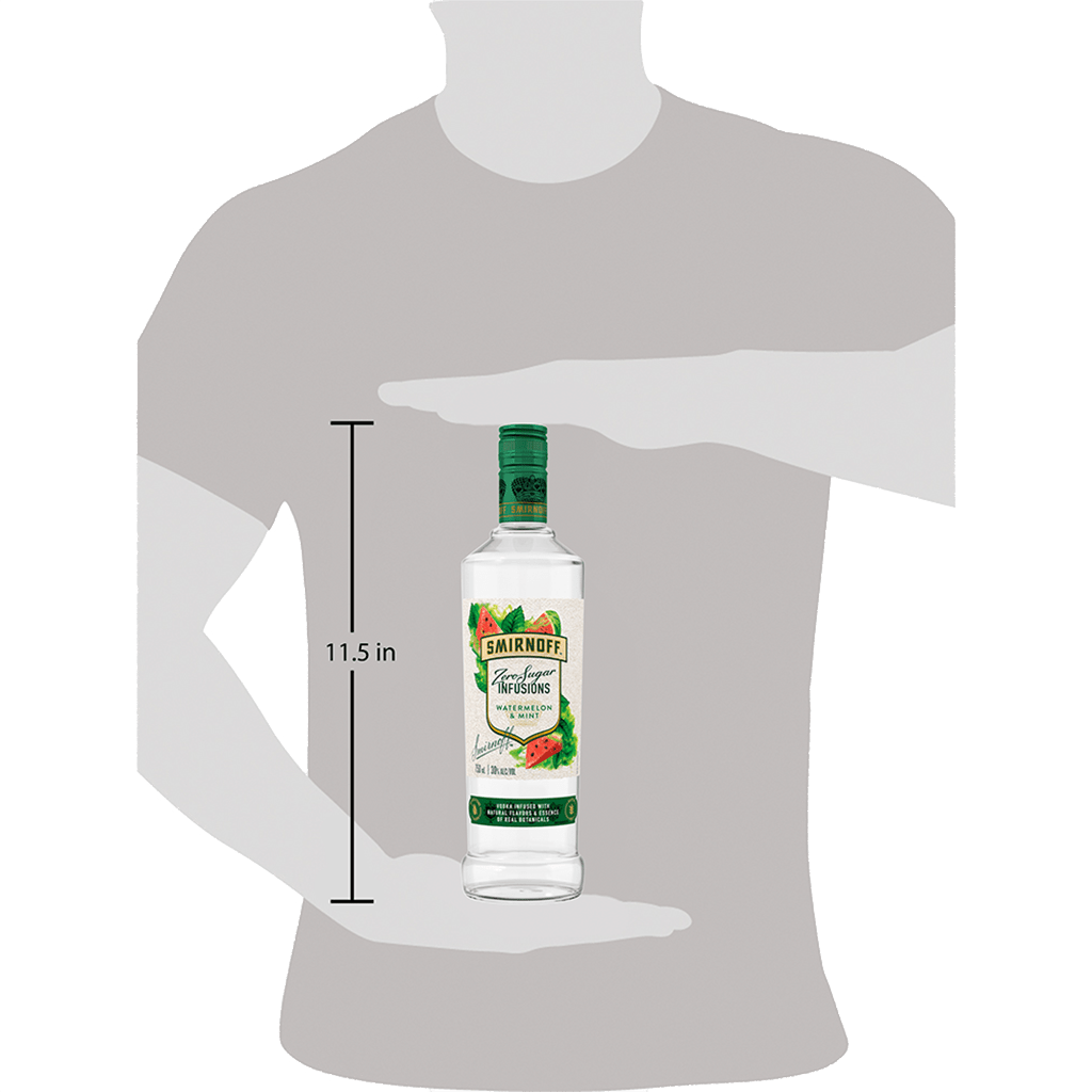 Smirnoff Infusions Watermelon & Mint Vodka Zero Sugar 750ml - Naughty Grape